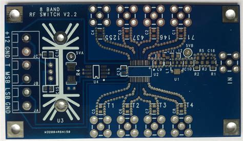 Portsdown Way RF Output Switch BLANK PCB British Amateur Television Club