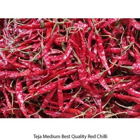 Teja Medium Best Quality Red Chilli With Stem At ₹ 220kg In Khammam