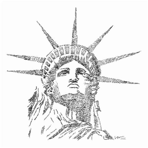 Statue Of Liberty Sketch At Explore Collection Of
