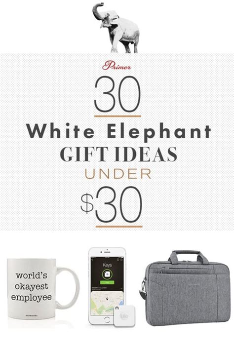 30 White Elephant T Ideas Under 30 Primer