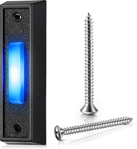 Lighted Doorbell Button Wired Door Bell Push Buttons Led Door Chime
