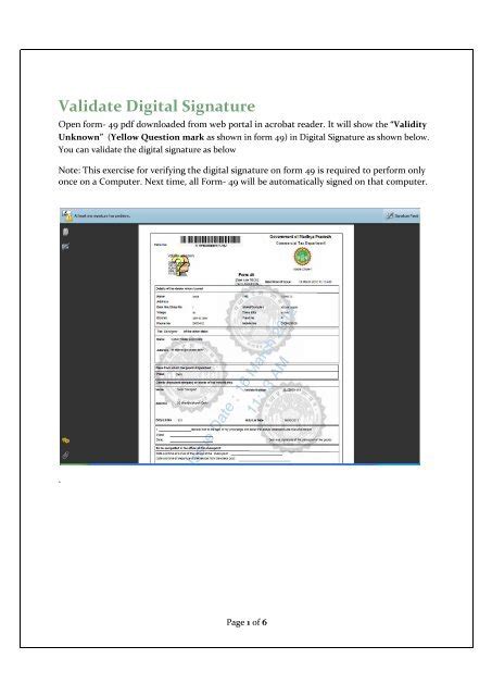 Validate Digital Signature