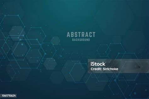 분자 구조를 6 각형 배경 복사 공간을 추상화 합니다 벡터 일러스트 레이 션 0명에 대한 스톡 벡터 아트 및 기타 이미지 0명 개념 개념과 주제 Istock