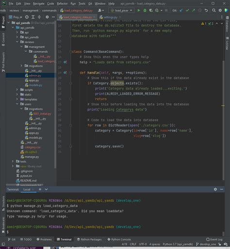 Django Не могу написать скрипт для импорта Csv файлов в таблицы БД
