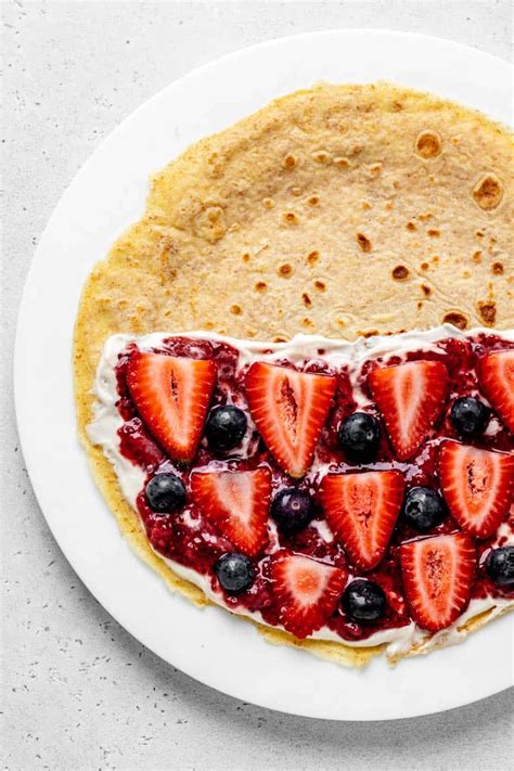 Strawberry Cream Cheese Crepe Filling Healthy Easy