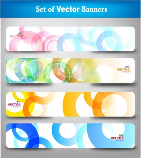 Abstract Colorful Web Headers Vectors Images Graphic Art Designs In