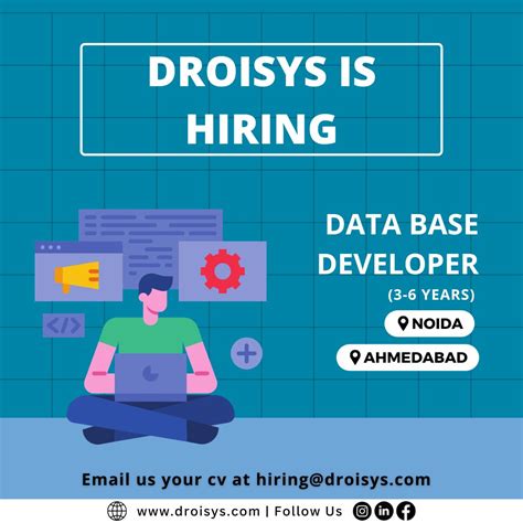 Databasedeveloper Jobopportunity Hiring Techjobs Droisys Noidajobs Droisys