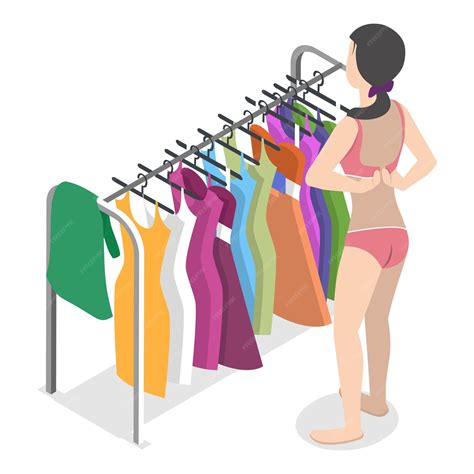 Premium Vector 3d Isometric Flat Vector Set Of Undressing People