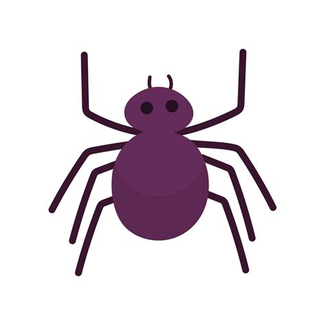 Vector Cute Little Black Spider Cartoon 34332639 Vector Art At Vecteezy