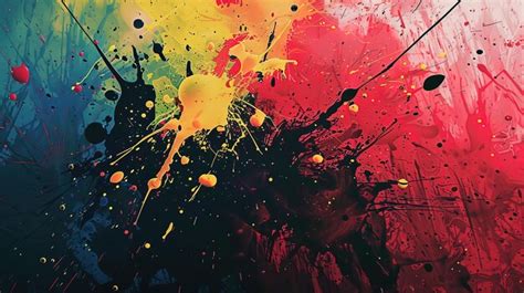 Splatter Pattern Wallpaper Premium Ai Generated Image