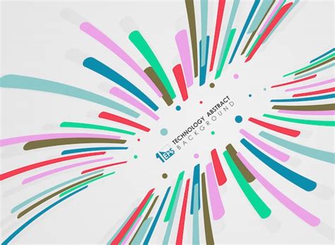 Premium Vector Abstract Stripe Lines Pattern Of Colorful Motion Design