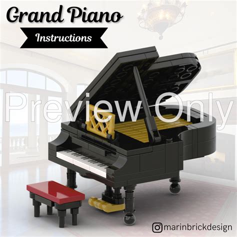 Lego Moc Grand Piano Lego Moc By Marinbrickdesign Rebrickable