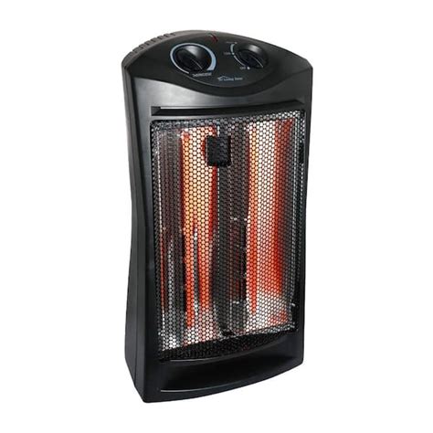 Airo Comfort 1500 Watt Portable Wood Electric Quartz Space Heater With
