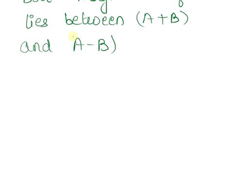 SOLVED If C Is The Vector Sum Of A And B C A B What Must Be True If C A B Whnt Must Be