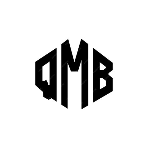 Qmb Letter Logo Design Mit Polygon Form Qmb Polygon Und Würfelform