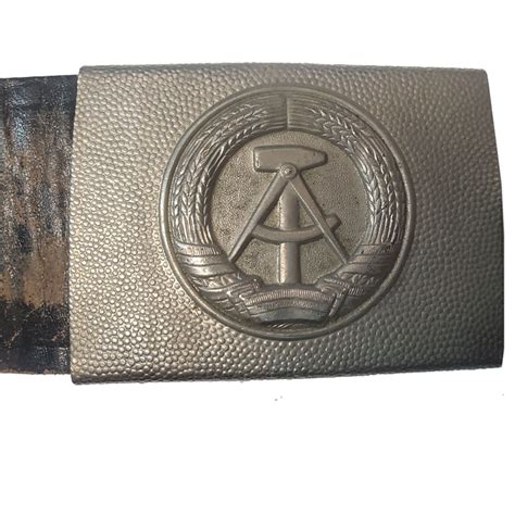 Belt Vintage Ddr Nva Hammer Compass Wreath Wbuckle Hahns World