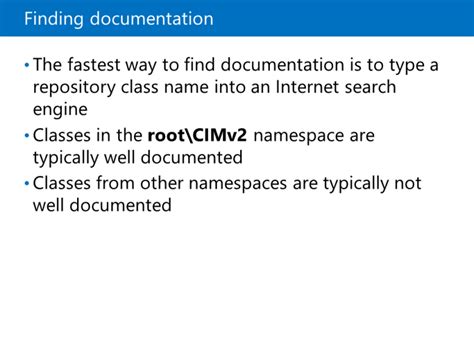 06 Querying Management Information By Using Cim And Wmi אינפוסק Infosec Advanced It Learning