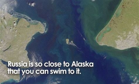 Russia Is So Close To Alaska That You Can Swim To It Alaska Bering