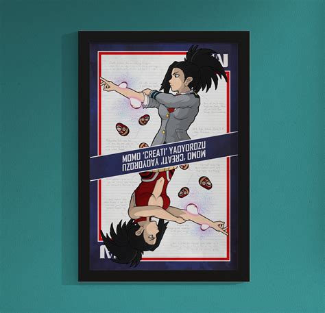 My Hero Momo Card Style Fan Art Print 11x17 Something Major Art