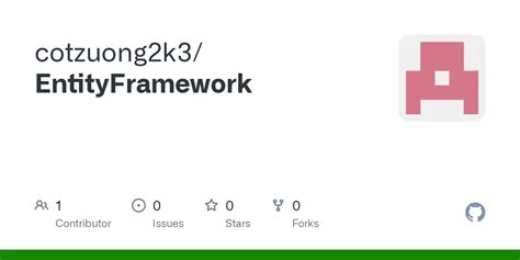 GitHub Cotzuong2k3 EntityFramework