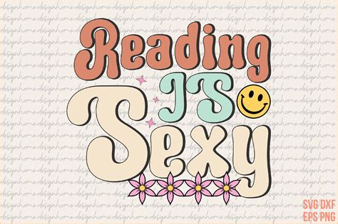 Retro Reading Is Sexy SVG Design Graphic By SinaCreation Creative Fabrica