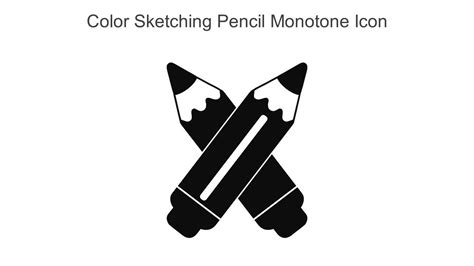 Color Sketching Pencil Monotone Icon In Powerpoint Pptx Png And Editable Eps Format PPT PowerPoint