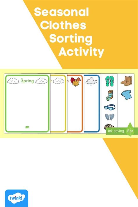 Seasonal Clothes Sorting Activity Artofit