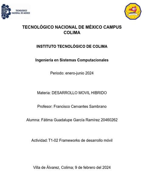 T1 02 Frameworks De Desarrollo Móvil Descargar Gratis Pdf Software De La Aplicacion Script