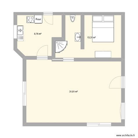 Locmaria Plan 3 Pièces 54 M2 Dessiné Par Aljuan974