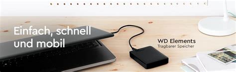 Wd Elements Portable Externe Festplatte 6 Tb Schwarz Amazonde