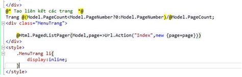 ASP NET MVC Phân trang