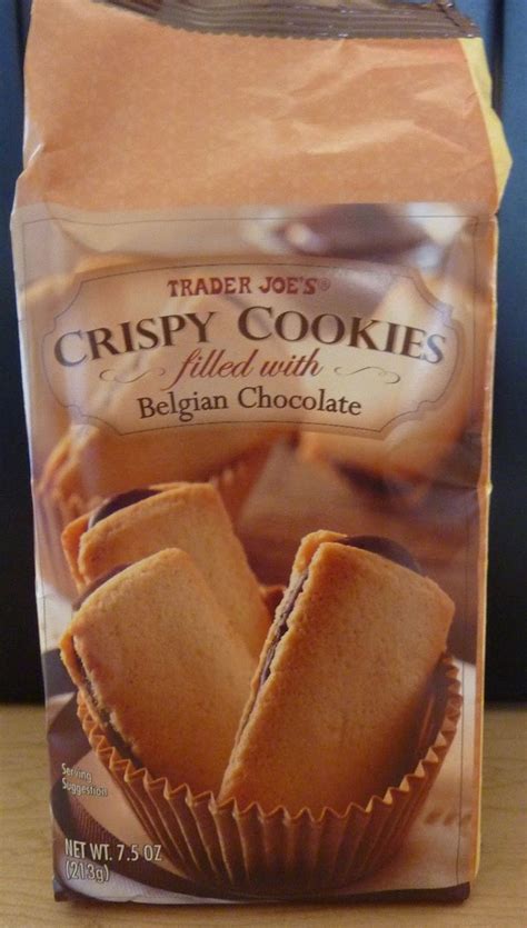 Trader Joes Crispy Cookies Filled With Belgian Chocolate Crispy