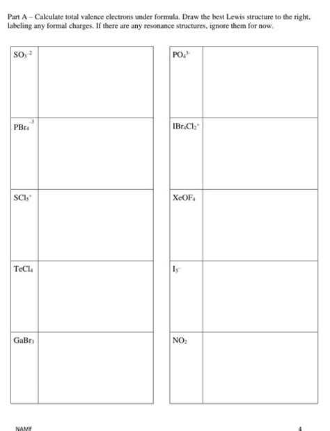 Solved 1st Page Draw Lewis Structure Only Next 3 Pages