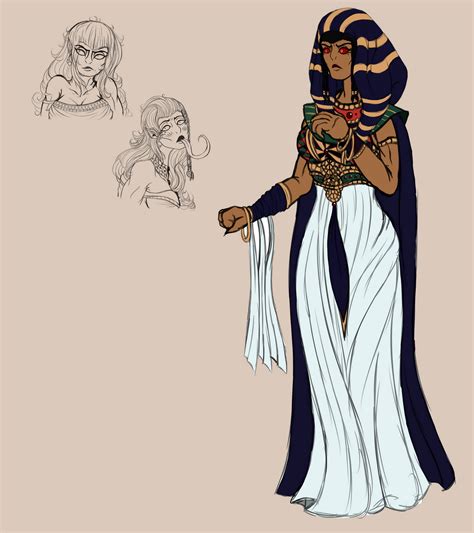 Gb Set Nephthys Gijinka Doodles Pharaoh Au By The9tard On Deviantart