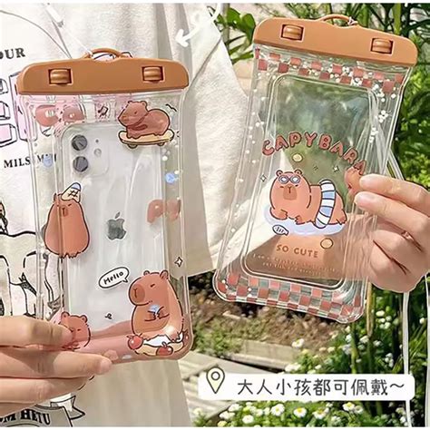 Funda Capibara Protector Celular Agua Acuatico Capi Real Plaza