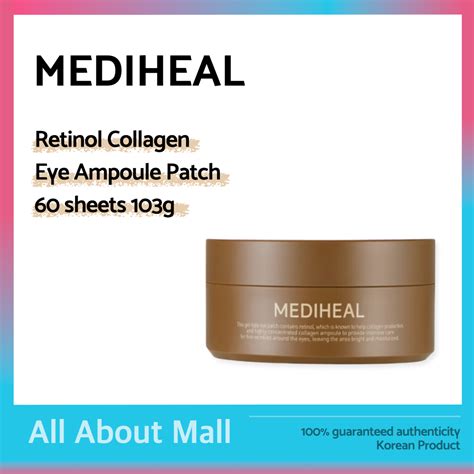 Mediheal Retionol Collagen Eye Patch 60 Sheets 103g Shopee Philippines