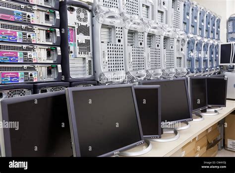 Outdated Corporate Computer Equipment Slated For Recycling Stock Photo Alamy