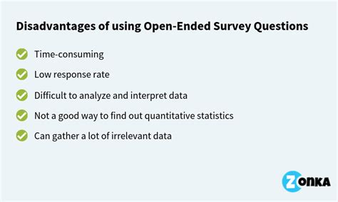 Advantages And Disadvantages Of Open Ended Survey Questions