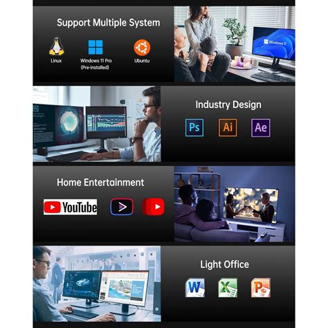 Mini PC Nipogi JK Fanless Intel Celeron N Up To GHz GB DDR GB SSD Windows