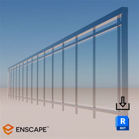 Free Revit Handrail Glass Panel Bimshares