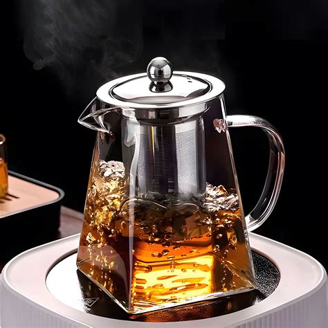 12 Oz Glass Teapot With Removable Infuser Brandingproinc