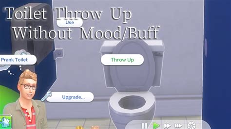Mod The Sims Toilet Throw Up Without Moodbuff Throwing Up Sims Mood