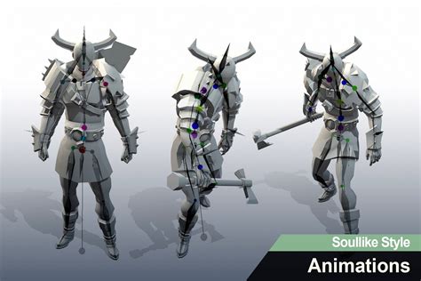 [soullike Style] Axeman Animations 3d Model