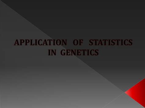 Statistical Genetics Pptx Pptx