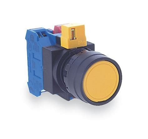 Idec HW1B M1F10 R Nonilluminated Push Button Switch Round Red Electronic Component Pushbutton