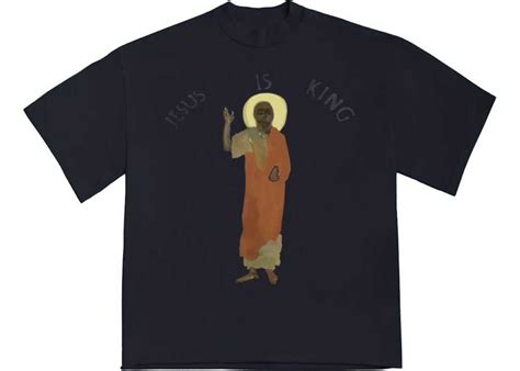 Kanye West Navy Kanye West Jesus Is King T Shirt Gem