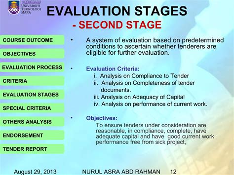 Tender Evaluation Procedure Ppt
