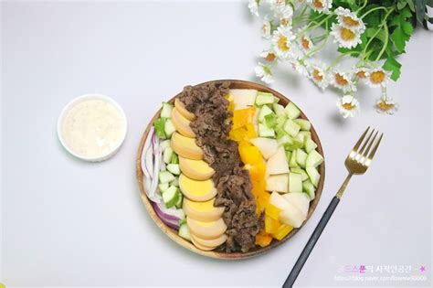 양상추샐러드 만드는 법 불고기샐러드 마요네즈 소스 레시피 네이버 블로그