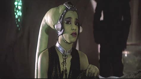 Oola Looks At Lukes Hologram While It Speaks To Jabba Hd Loop Return Of