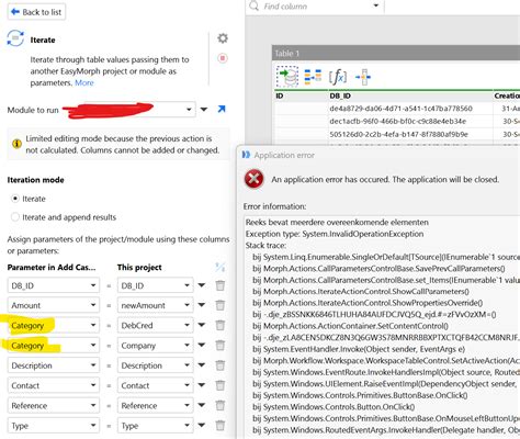 Error In Easymorph When Running Iterate Support Easymorph